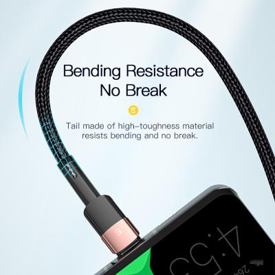 China Aluminum Alloy PD66W USB A To Type C Cable 6A Fast Charge Type C Cable for sale