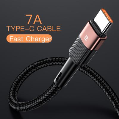 China Android Fast Charging Data Cable Type C 1/2/3M 7A 100W For Huawei Xiaomi for sale