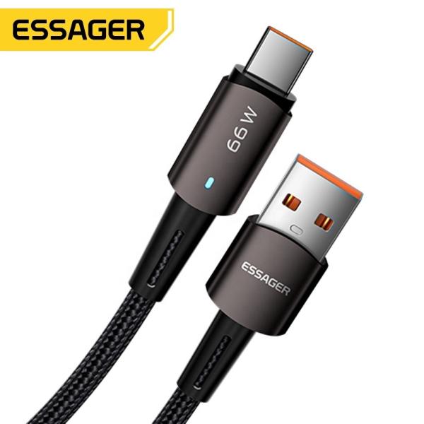 Quality Sunset USB A To C Charging Cable 66W 6A 0.5m 1m 2m 3m USB2.0 480Mbps for sale