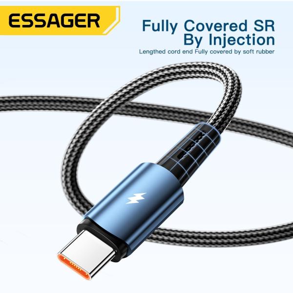 Quality Sunset USB to Type C Cable 120W Quick Charge Type C Data Cable 6A for sale