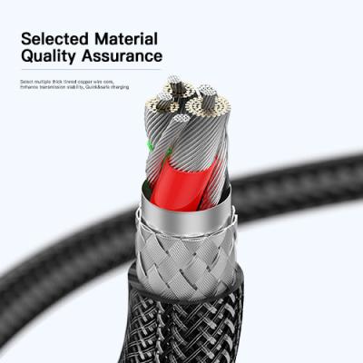 Cina Cavo di ricarica USB di tipo C a C trasparente 480Mbps 60W 100W Cavo telefonico in vendita