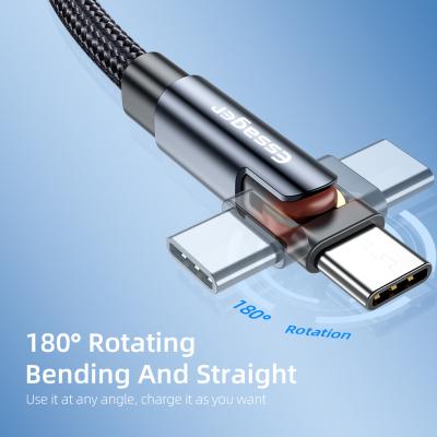 China Cabo de carregamento universal de 180 rotação Tipo C 3A Carregamento rápido 480Mbps/s Cabo de transferência de dados Tipo C à venda