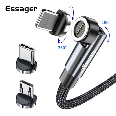 China 540 Rotation L 3 In 1 Magnetic USB Charging Cable 8 Pin Fast Charging For Data Transfer for sale