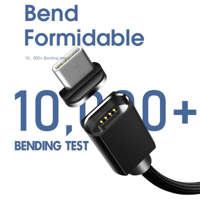 China Magic Power Type C USB Magnetic Cables 3 In 1 1M 2M 3A Fast Charging For Type C Devices for sale