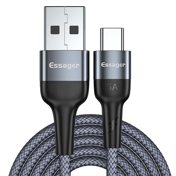Quality Essager Scud Usb Type C Cable Fast Charging 5A 0.3M 1M 2M for Type C Devices for sale