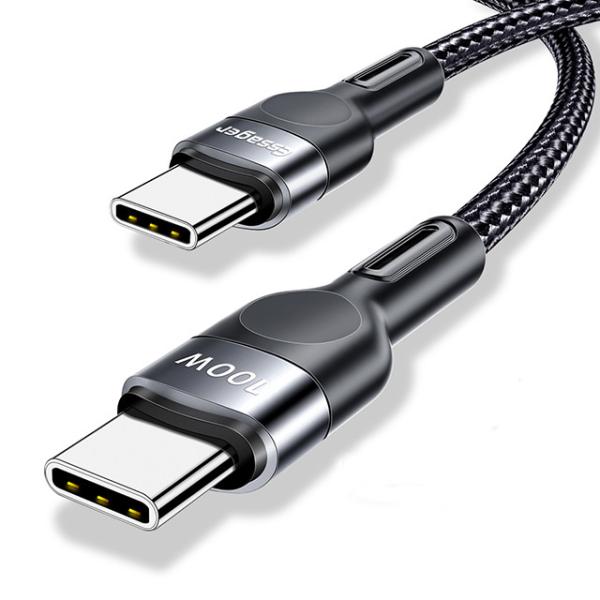 Quality Essager Mobile Fast Charging C Type Cable 100W 5A 0.5M 1M 2M for sale