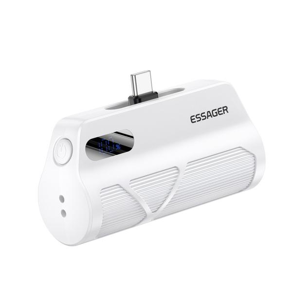 Compatto ABS 5000 Mah Power Bank USB C Battery Pack 15W 18W