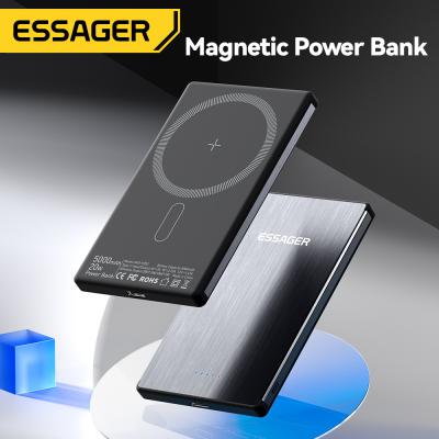Cina ABS PC Legatura di alluminio Fast Charging Power Bank Ultra Thin Wireless 5000mah in vendita