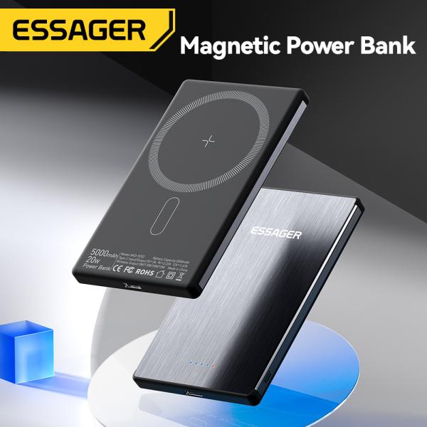 ABS PC Алюминиевая сплав быстрая зарядка Power Bank Ультра тонкая беспроводная 5000mah