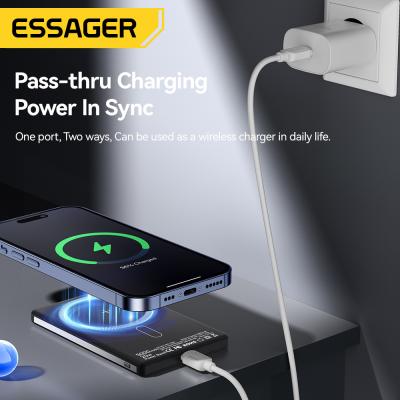Cina ABS PC Legatura di alluminio Fast Charging Power Bank Ultra Thin Wireless 5000mah in vendita