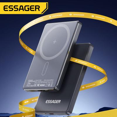 Cina ESSAGER KR-W002 Serie Mini Wireless Power Banks Ultra Thin 5000mah in vendita