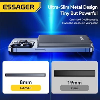 Cina ESSAGER KR-W002 Serie Mini Wireless Power Banks Ultra Thin 5000mah in vendita