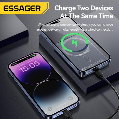 Cina ESSAGER KR-W002 Serie Mini Wireless Power Banks Ultra Thin 5000mah in vendita