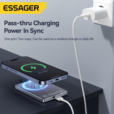 Cina ESSAGER KR-W002 Serie Mini Wireless Power Banks Ultra Thin 5000mah in vendita