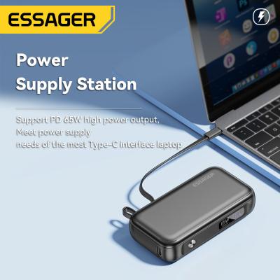 China LED Digital Display PD 65W Cell Phone Power Bank 15000mAh Fast Battery Storage for sale