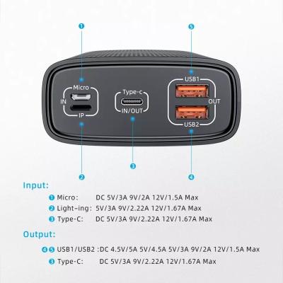 Cina Banche di potenza portatili da 30000 MAh che supportano la ricarica rapida da 22,5W in vendita