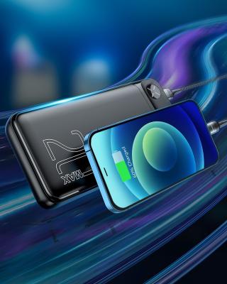 China Essager Latitude Portable Power Bank Charger 20000mAh 3 Output 2 Input for sale