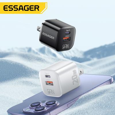 Китай PD3.0 QC3.0 GaN зарядные устройства USB A Type C USB C Телефонные зарядные устройства 20 Вт ES-CD31 серии продается