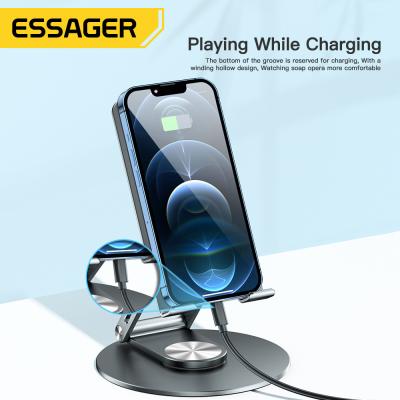 中国 サイクロン グレー デスクトップ 電話 タブレットホルダー スタンド 360 回転折りたたみ 販売のため