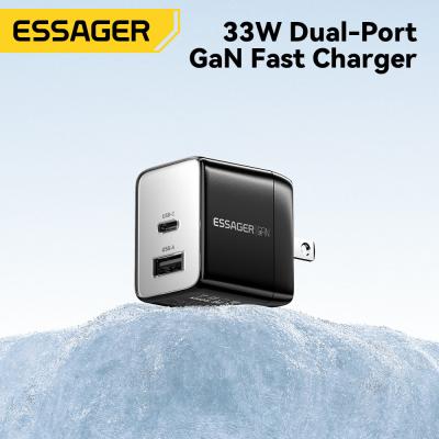 Cina ESSAGER ES-CD39 Serie Max 33W 2 porte caricabatterie PD 30W Adapter di alimentazione USB C in vendita