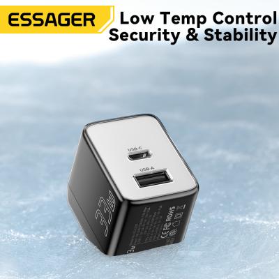 Cina ESSAGER ES-CD39 Serie Max 33W 2 porte caricabatterie PD 30W Adapter di alimentazione USB C in vendita