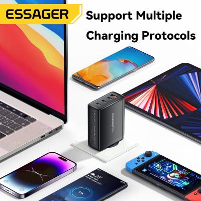 China Essagar GaN Chargers 120W USB Type-C  3 Type C And 1 USB A Fast Cell Phone Wall Charger for sale