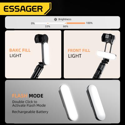 China Essager 2022  Yunxiang Single-axis Gimbal Stabilizer Phone Holder With LED Fill Light Handheld Mobile Phone Stand for sale