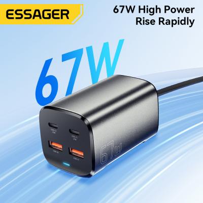 China Dual USB C USB A PD GaN Chargers 67W ES-CD35 Series for sale