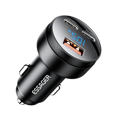 Κίνα ESSAGER FSJ-008 σειρά 105W 3 θύρες γρήγορο φορτιστή αυτοκινήτου USB τύπου C προς πώληση