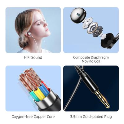 Cina M15 Composto Earphone a diaframma cablato 3.5mm PVC Mini Earphone Headset in vendita