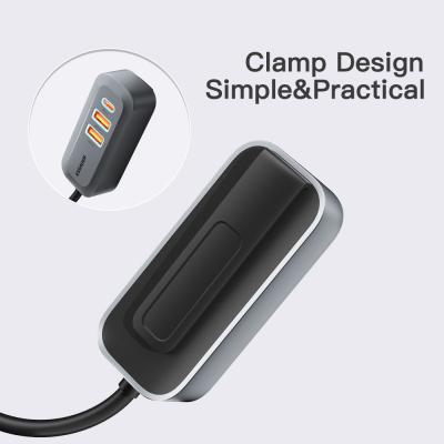 China Essager 2022 Doution Car Charger 1.5m Extension Cable 2C2A 100W Car Charger For Huawei Xiaomi Mobile Phone for sale
