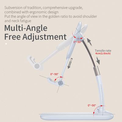 China White Black Desktop Mobile Phone Holder Stand Foldable Stable Nonslip for sale