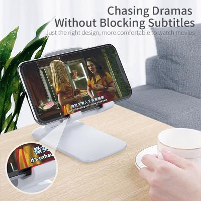 China White Black Desktop Mobile Phone Holder Stand Foldable Stable Nonslip for sale