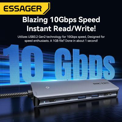 China 18cm Cable SSD USB Hub For Laptop USB C Docking Station for sale