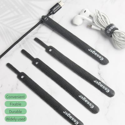 Cina Essager 2022 Organizzatore di cavi Prezzo all'ingrosso 1/5/10/20/PCS Organizzatore di cavi nero Winder Wire Clips Cable Management in vendita