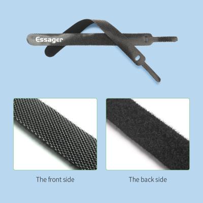 Cina Essager 2022 Organizzatore di cavi Prezzo all'ingrosso 1/5/10/20/PCS Organizzatore di cavi nero Winder Wire Clips Cable Management in vendita