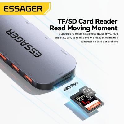 China Maple Harp 11 In 1 Usb C Hub PD 100W Fast Charging 5Gbps 32GB SD Card 10 Ports for sale