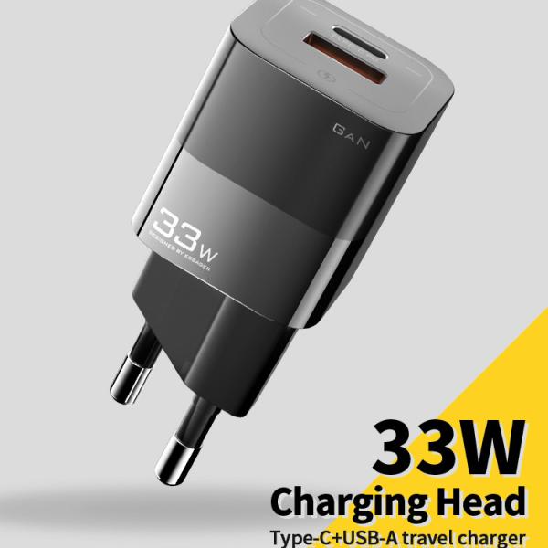 Quality Square Brick USB Port Type C Fast Mobile Phone Charger 30W 5V With EU Plug for sale