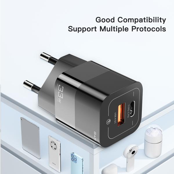 Quality Square Brick USB Port Type C Fast Mobile Phone Charger 30W 5V With EU Plug for sale