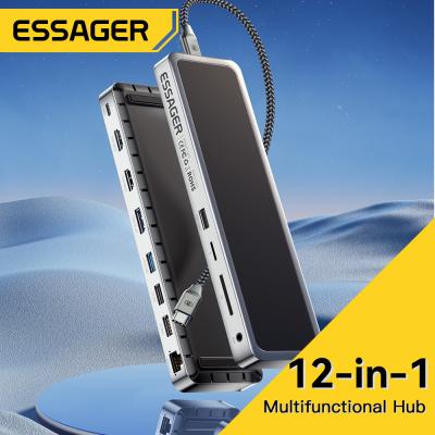 China 12 In 1 Fast Charging USB Hub 100W With Screen Share Function for sale