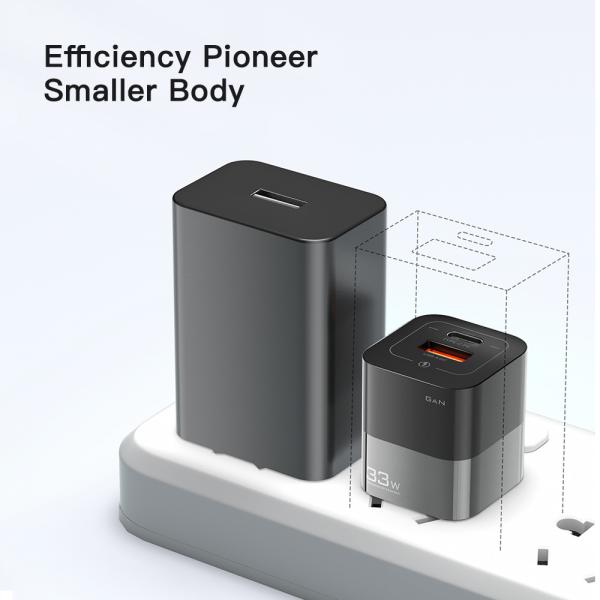 Quality QC 3.0 PD USB Wall Charger USB A Type C Mini Travel Phone Charger 33W 5V 4A for sale