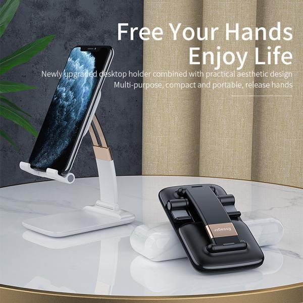 ABS Zinc Alloy Silicone Desktop Phone Stands Foldable Adjustable