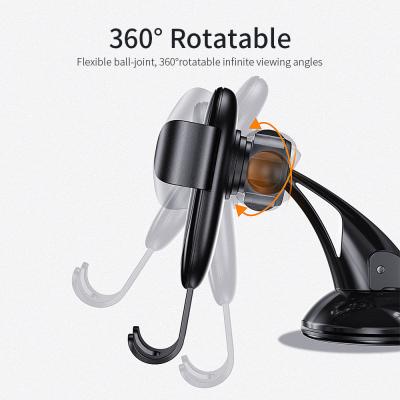 China Adjustable Suction Car Phone Holder Universal for 4.5-6.5 inches Mobile Phone for sale