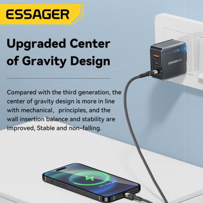 China Travel USB C USB A Port PD Mobile Phone GaN Wall Charger Fast Small 65W 60W 45W 18W for sale