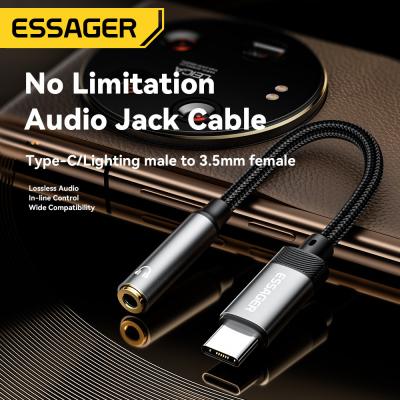 Cina Adaptatori OTG per telefoni cellulari e tablet USB C Lightning To 3.5mm Aux Cable in vendita