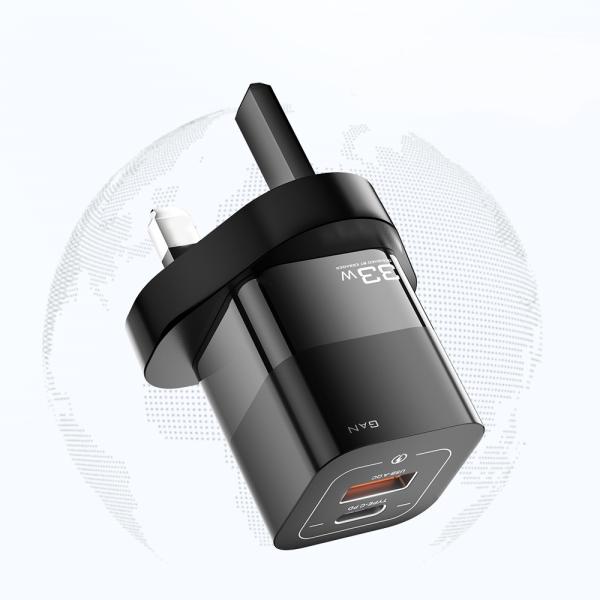 Quality Essager 2022 Square Brick Phone Type C Port USB Travel Wall Charger Micro 33w 30w 5A for sale