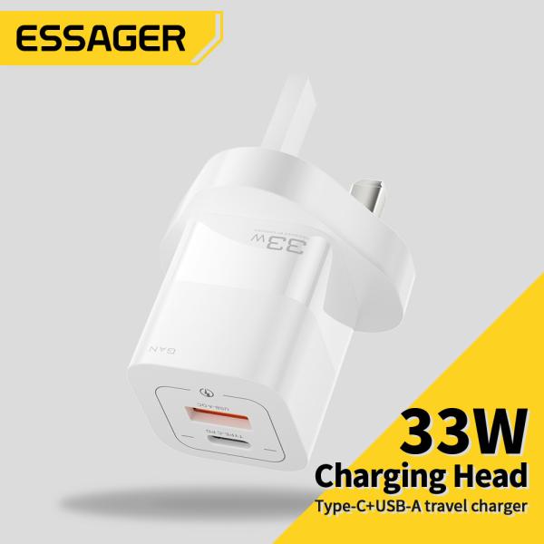 Quality Essager 2022 Square Brick Phone Type C Port USB Travel Wall Charger Micro 33w for sale