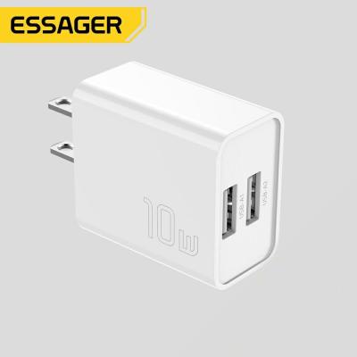 China Essager 2022 XiaoYi New Arrival Mini Portable 10w 3A Travel Smart Fast Wall Charger For Cell Phone for sale