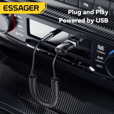 China Essager EB01 Series 3.5mm Jack To Blue Tooth Receiver Audio Bluetooth Adapter 10m for sale