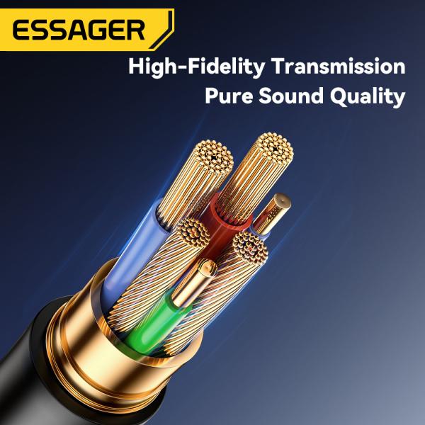 Quality Essager EB01 Series Male 3.5mm Jack Audio Bluetooth Adapter Blue Tooth Receiver for sale